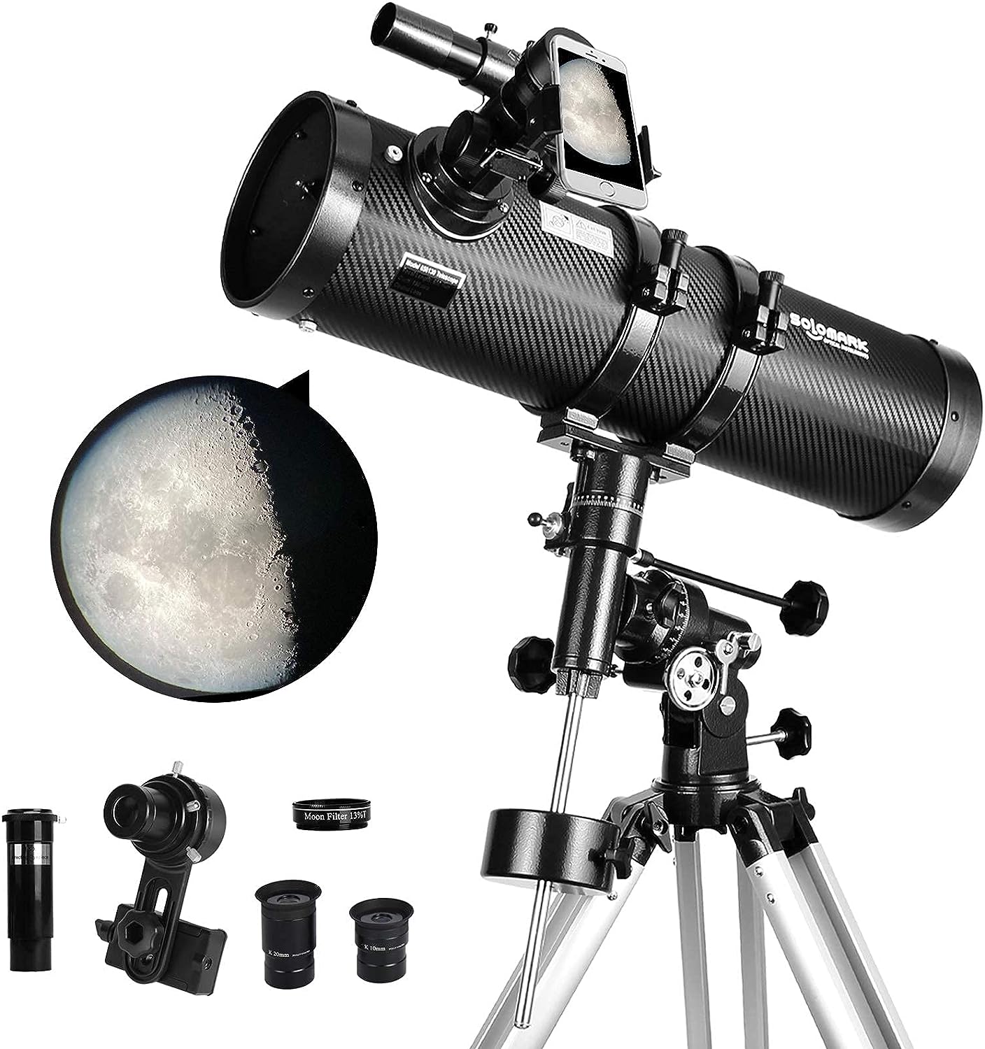 Telescopio 130EQ Newtoniano Reflector – ElectroSmartHonduras